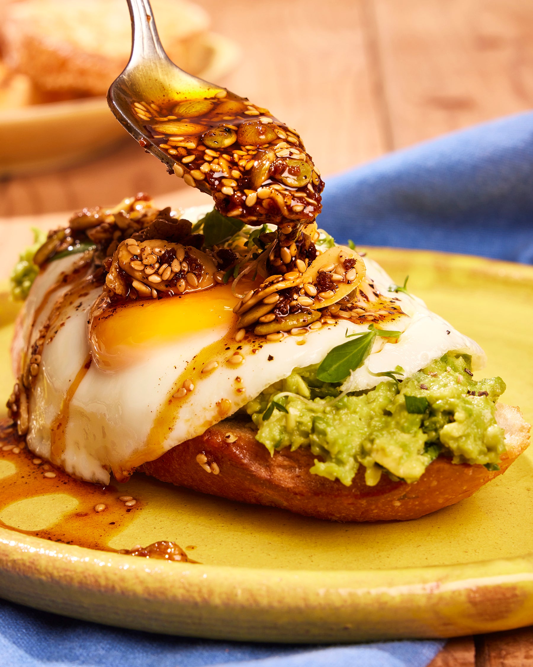 Quick Avocado Toast with Salsa Macha – SOMOS Foods